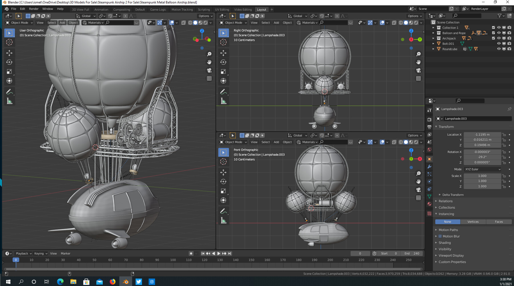 ArtStation - Steampunk Airship 'Atompunk' | Resources