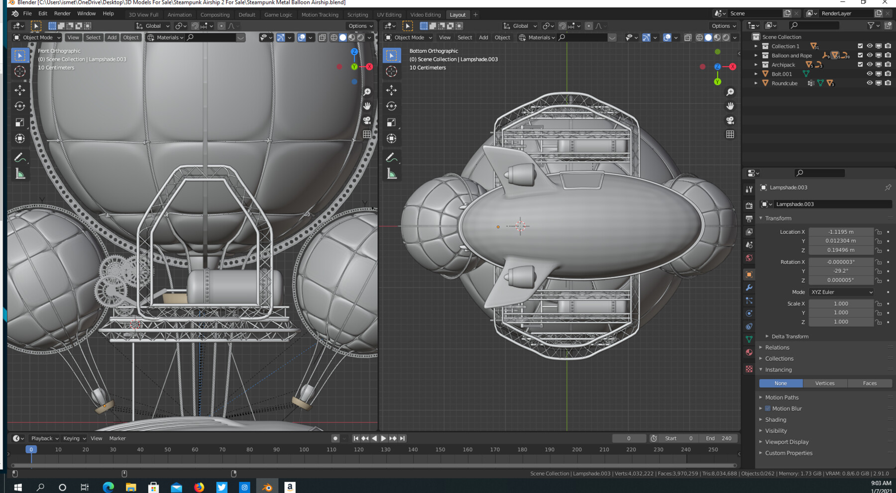 ArtStation - Steampunk Airship 'Atompunk' | Resources