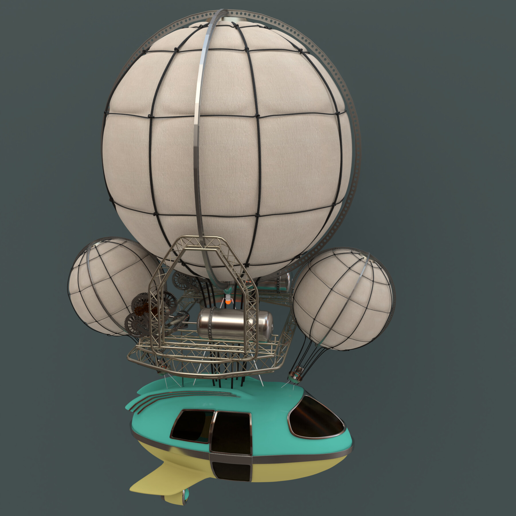 ArtStation - Steampunk Airship 'Atompunk' | Resources