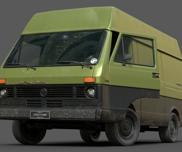 ArtStation - Van Vehicle Lowpoly Car Game ready Vanpanel | Game Assets