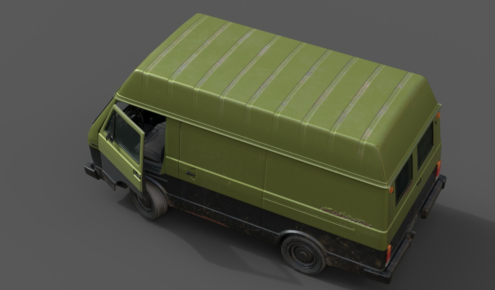 ArtStation - Van Vehicle Lowpoly Car Game ready Vanpanel | Game Assets