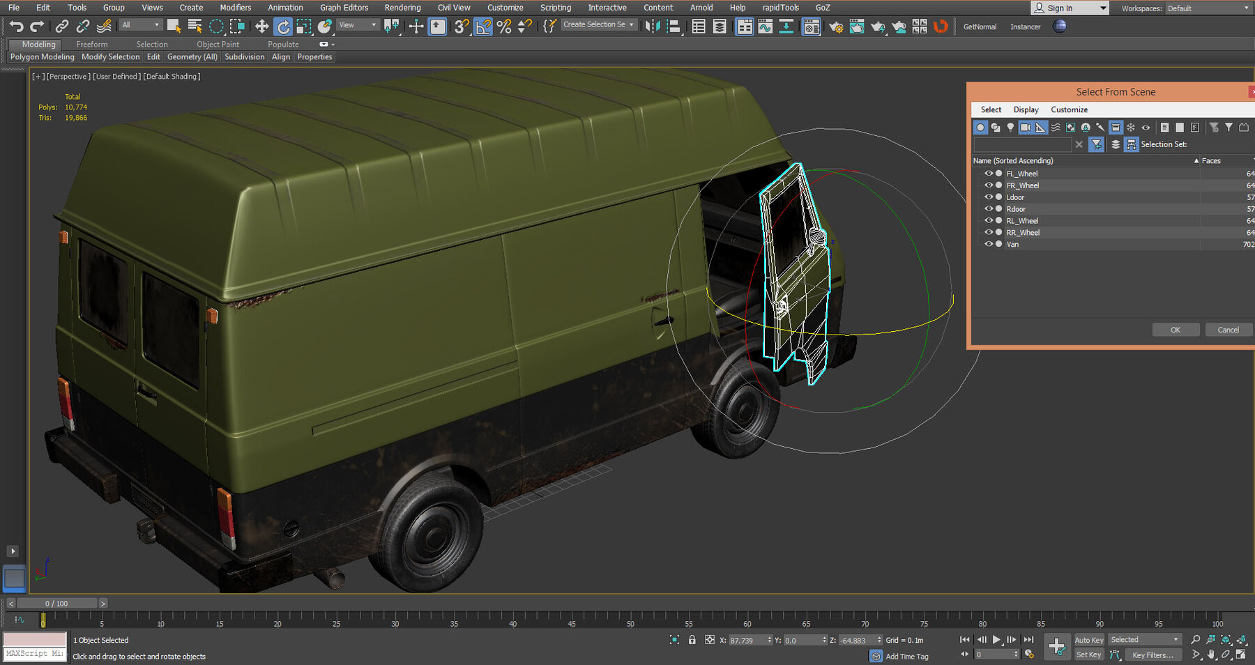 ArtStation - Van Vehicle Lowpoly Car Game ready Vanpanel | Game Assets