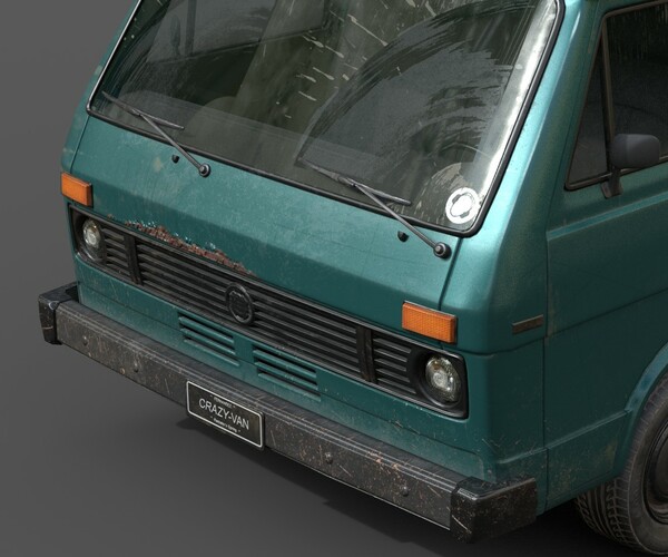 ArtStation - Van Vehicle Lowpoly Car Game ready Vanpanel | Game Assets
