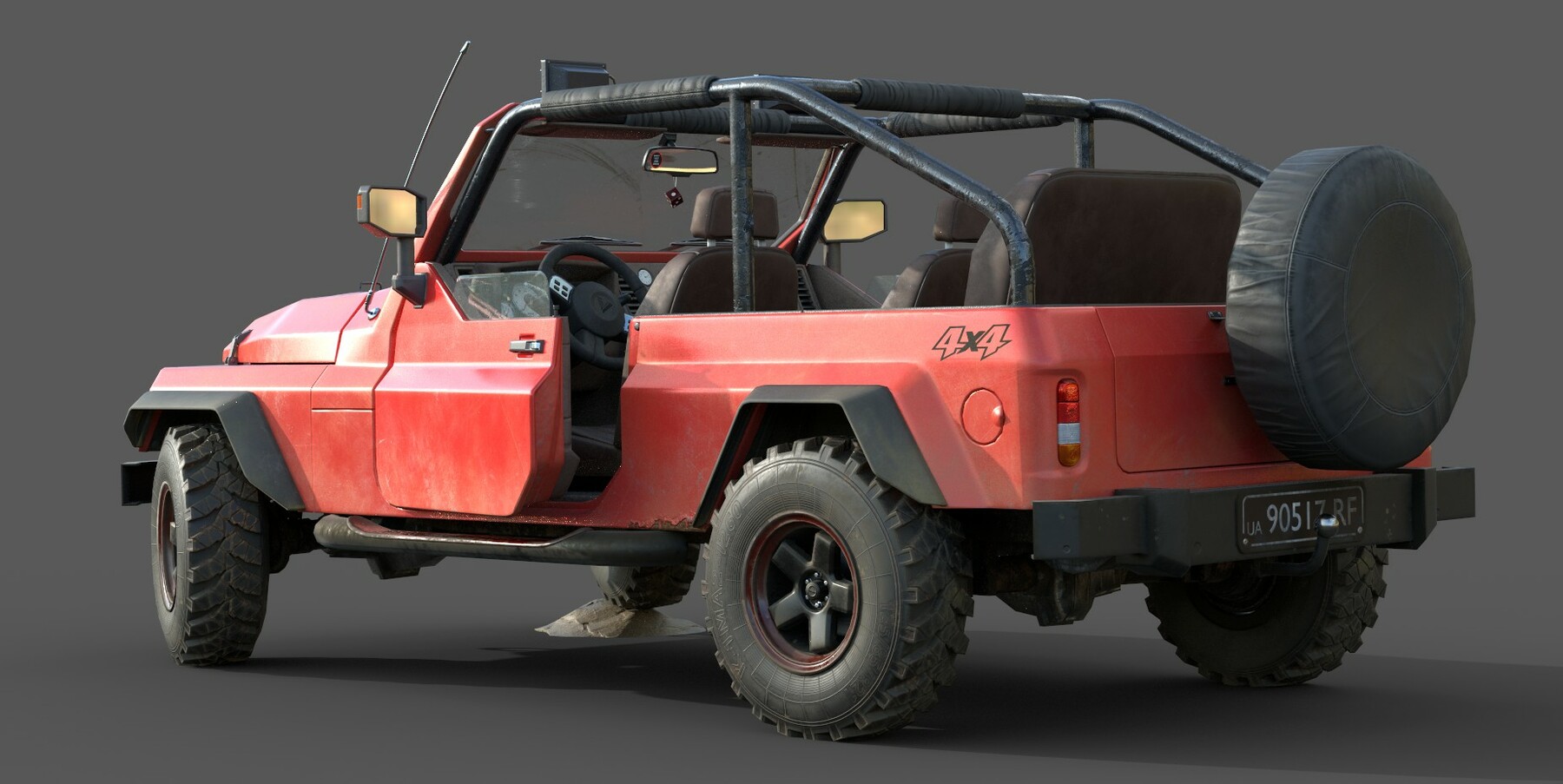 ArtStation - Suv Vehicle 4x4 Lowpoly Car Game ready | Game Assets