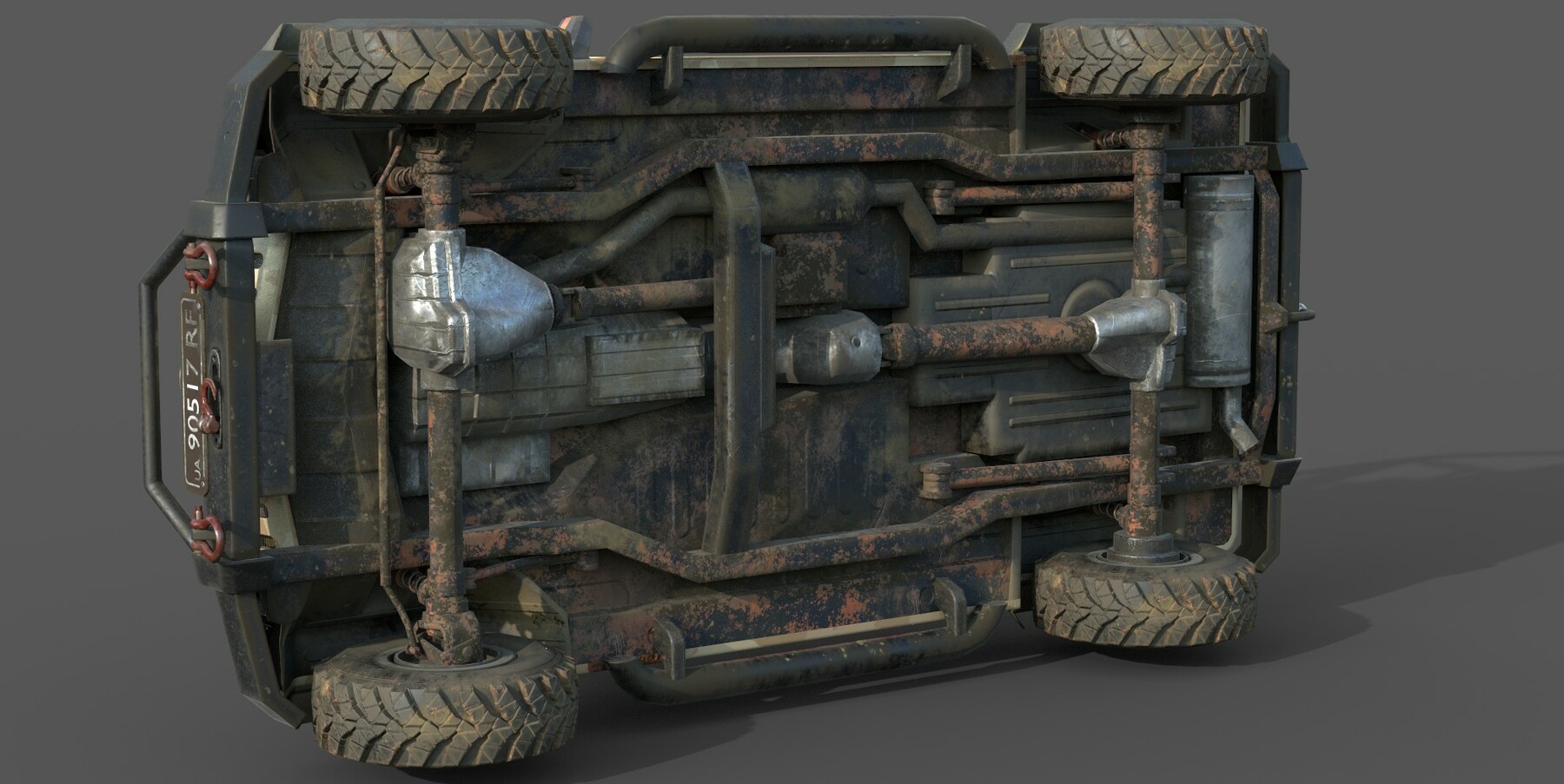 ArtStation - Suv Vehicle 4x4 Lowpoly Car Game ready | Game Assets