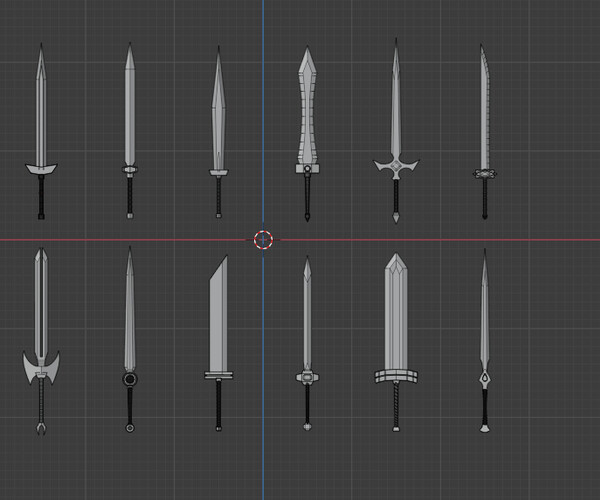 ArtStation - Fantasy swords | Game Assets