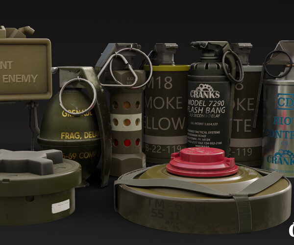 ArtStation - Cranks - Tactical Explosive Pack | Game Assets