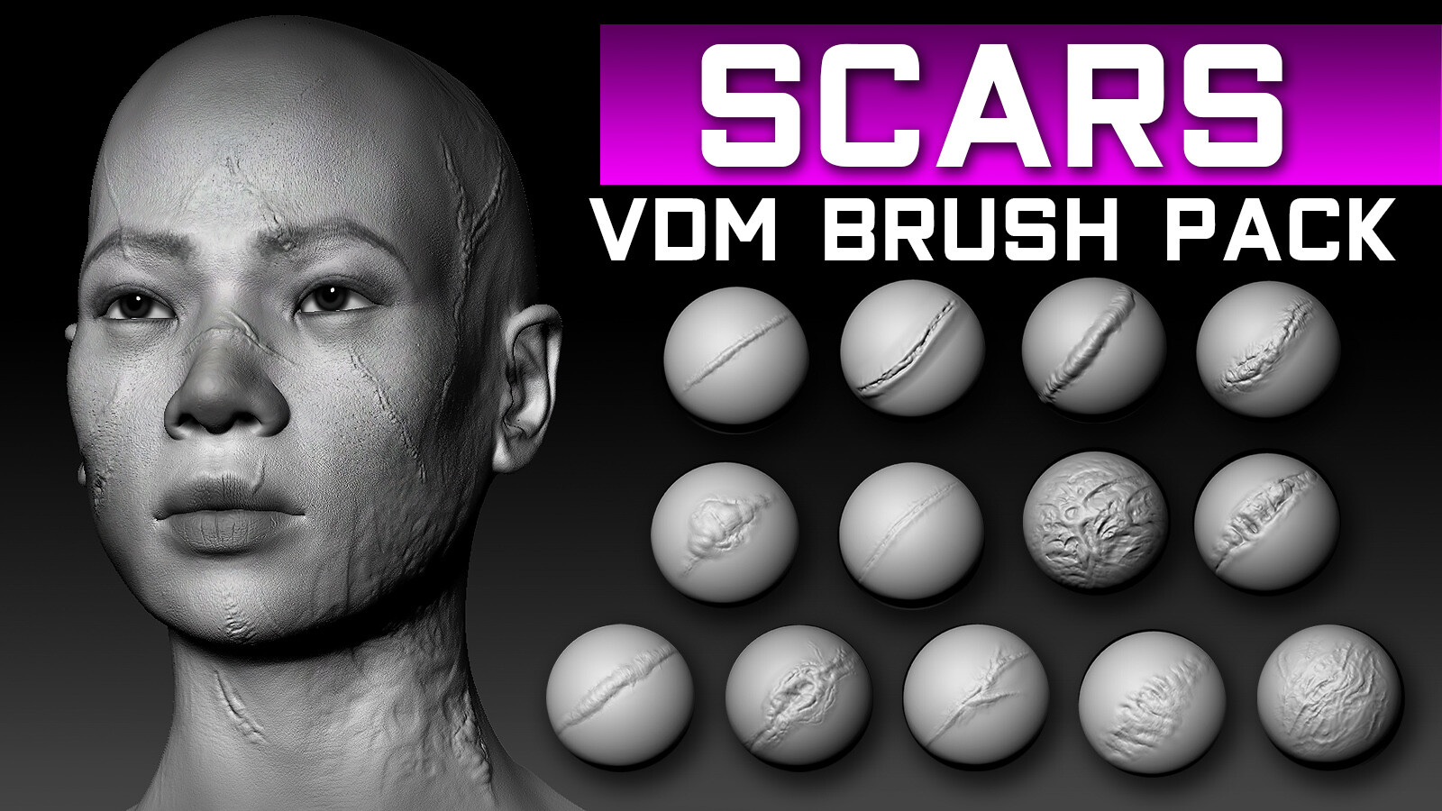 ArtStation - Scars HQ Brush Pack | Brushes