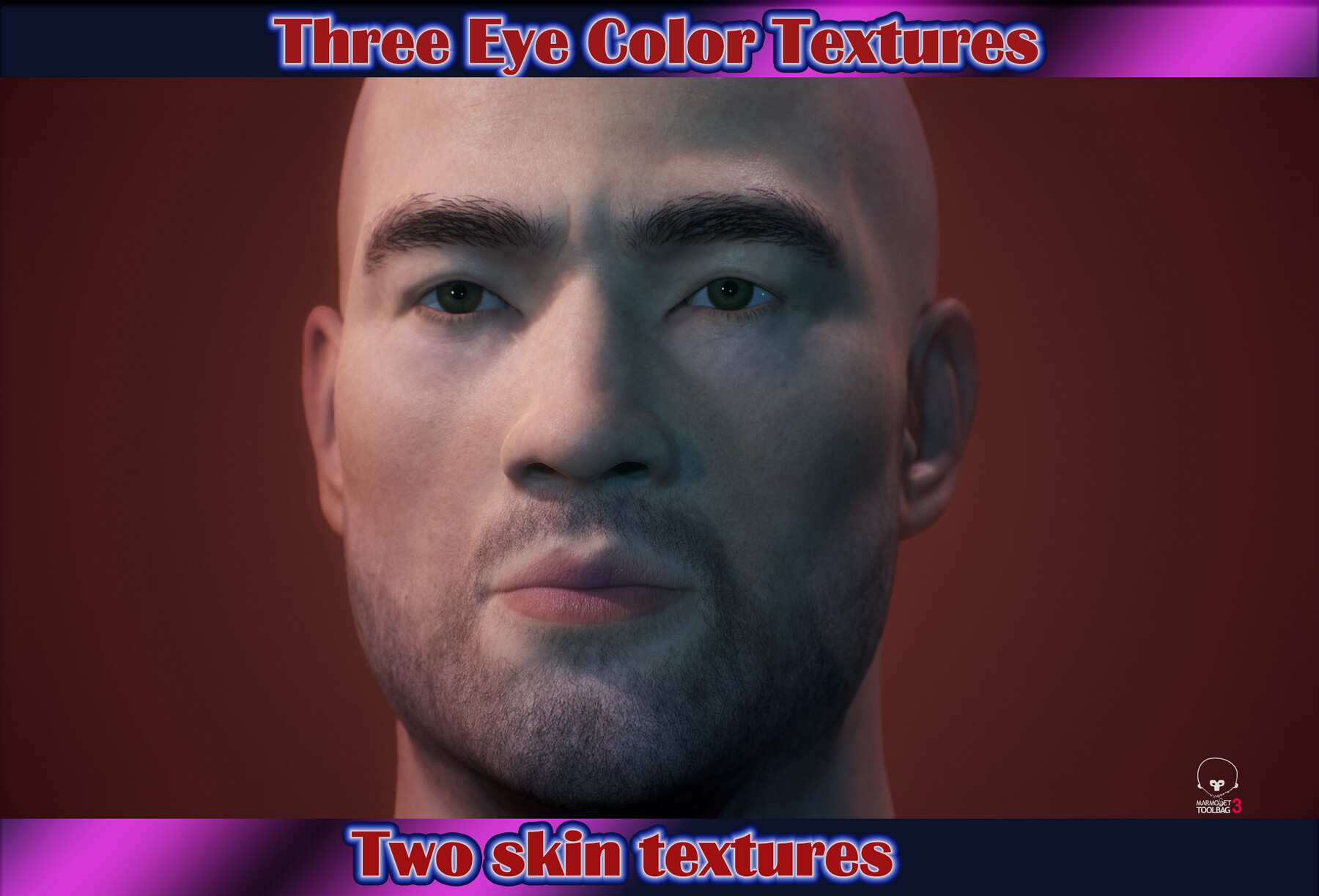 ArtStation - Asian Male Head Low-poly | Game Assets