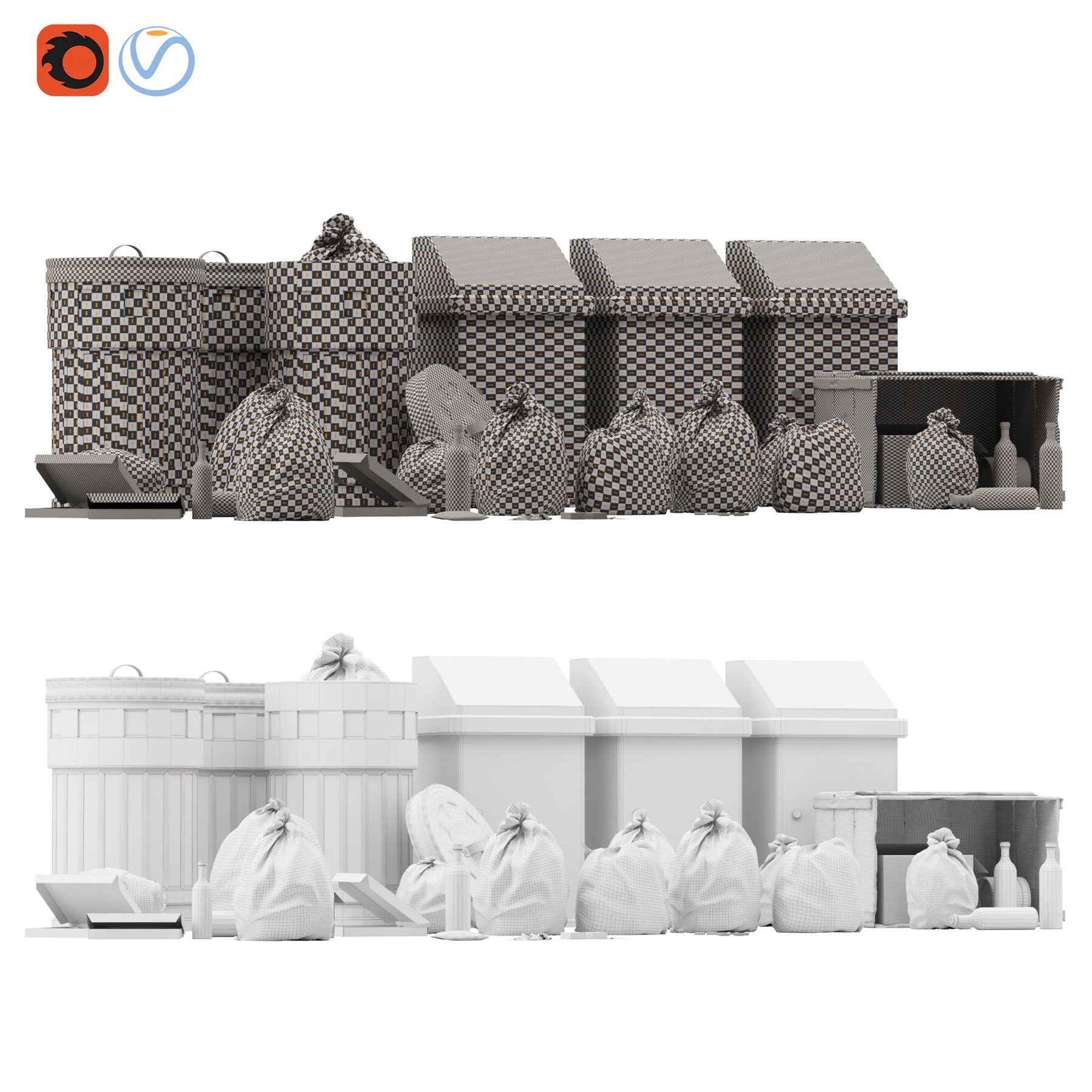 ArtStation - Garbage set | Game Assets