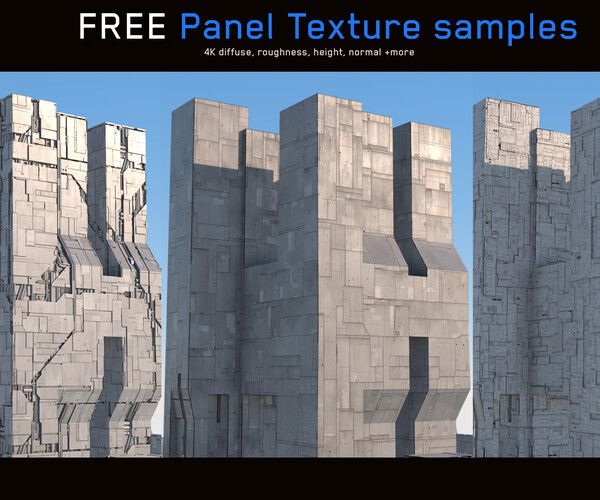 ArtStation - Free large scale Panels textures | Resources