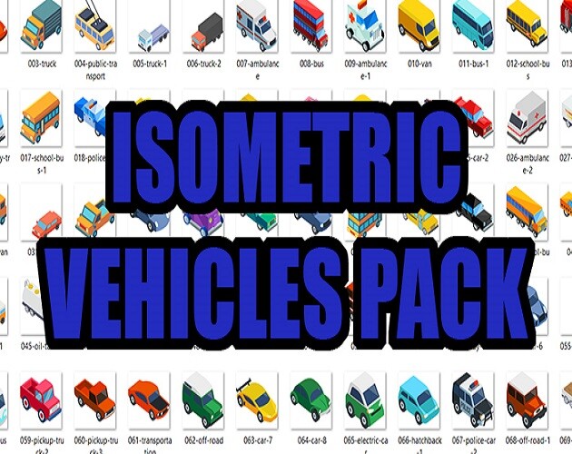ArtStation - Isometric Vehicles Pack | Game Assets