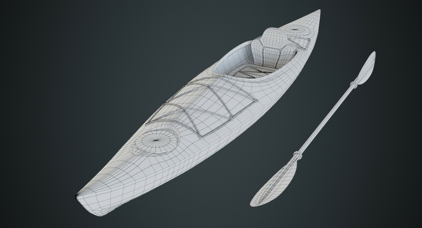 ArtStation - Kayak 2 Untextured | Resources