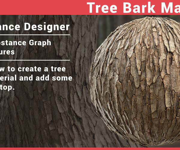 ArtStation - Tree Bark Material - Substance Designer | Resources
