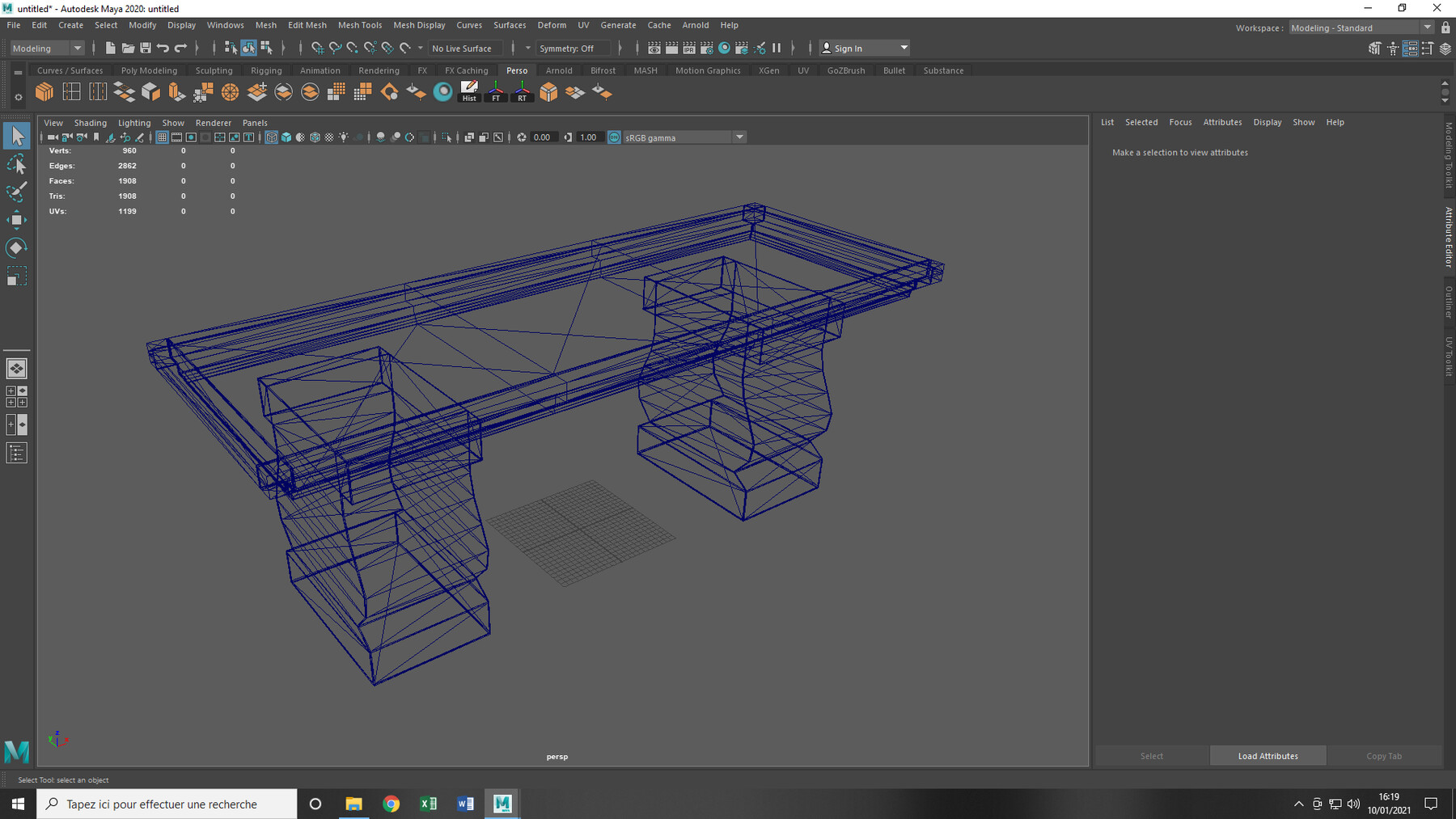 ArtStation - medieval stone bench Low-poly 3D model | Game Assets