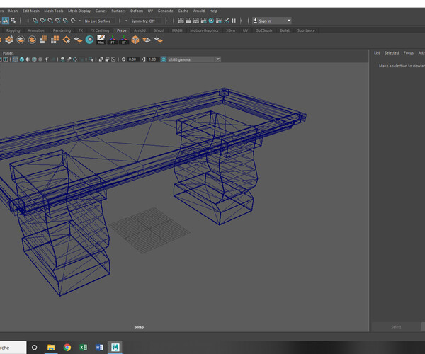 ArtStation - medieval stone bench Low-poly 3D model | Game Assets