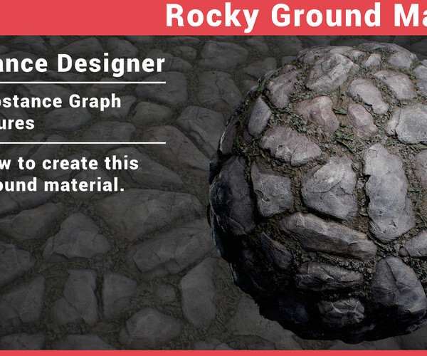 ArtStation - Rocky Ground Material in Substance Designer | Game Assets
