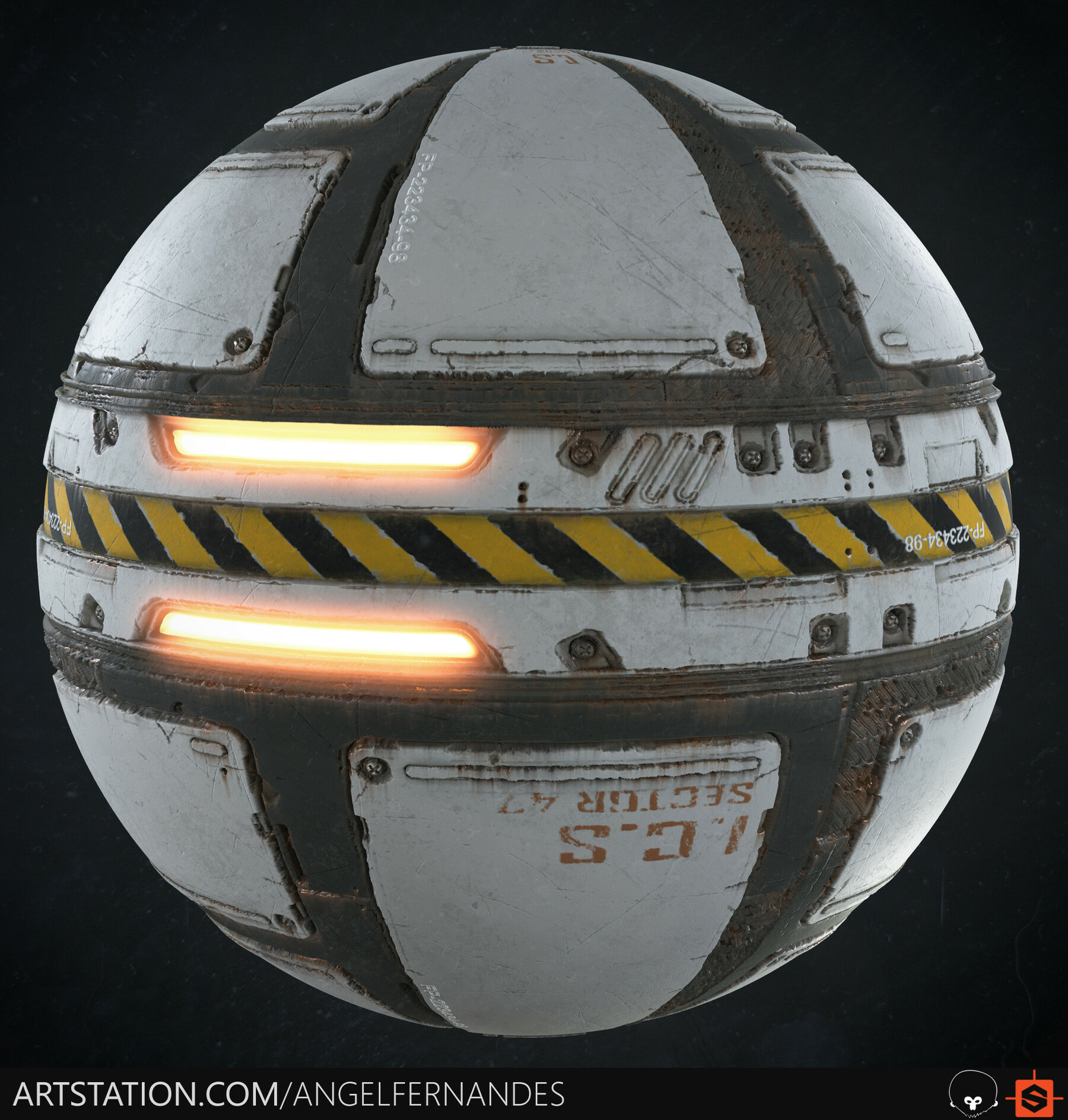 ArtStation - Sci-Fi Panel Material - Substance Designer | Tutorials