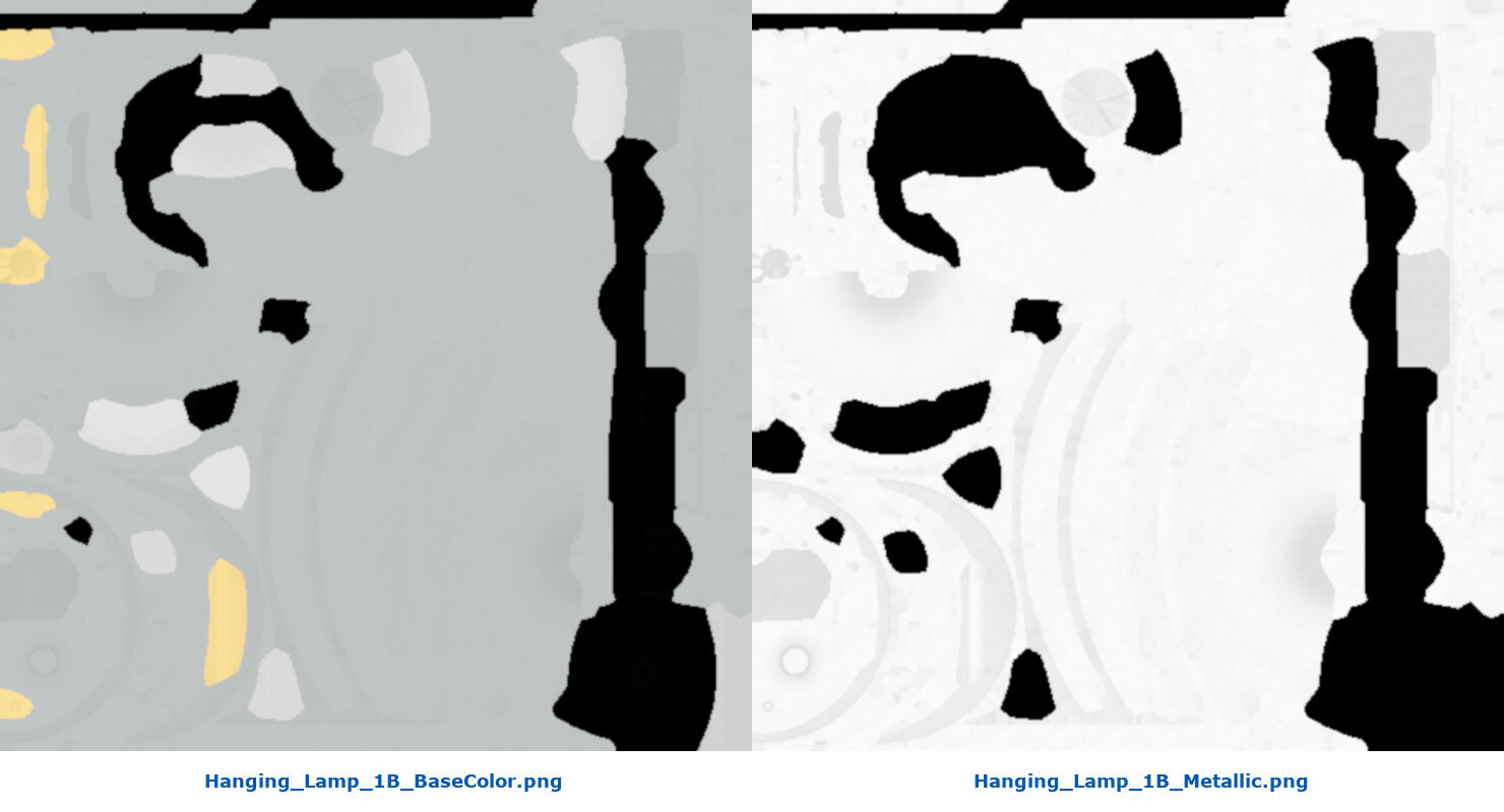 ArtStation - Hanging Lamp 1B | Game Assets