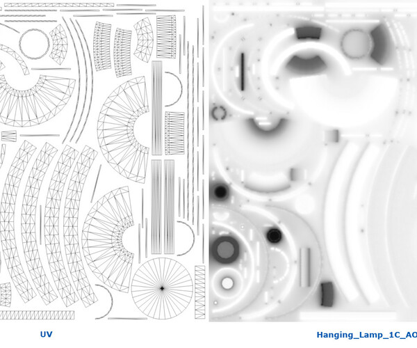 ArtStation - Hanging Lamp 1C | Game Assets