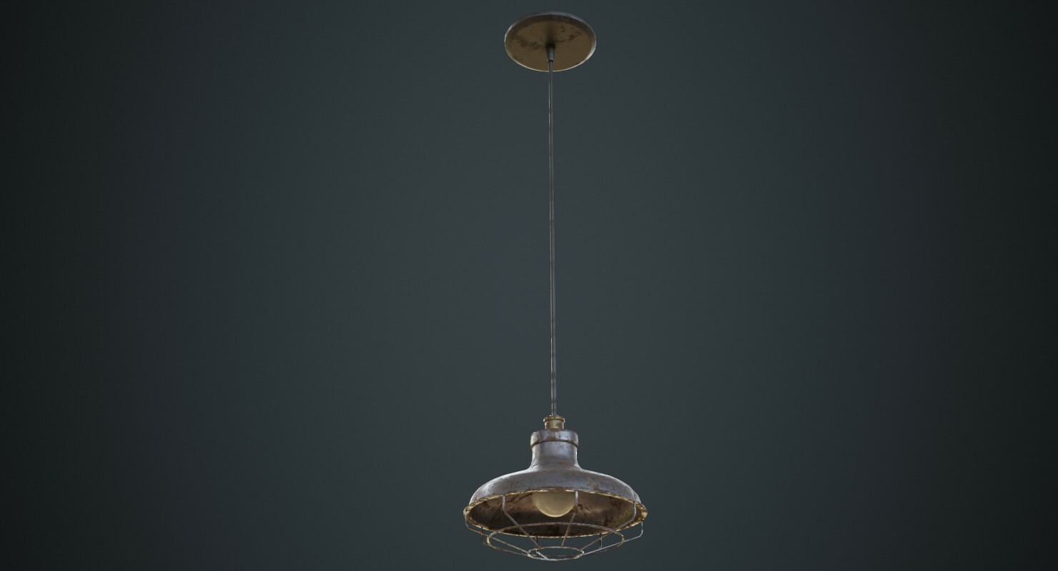 ArtStation - Hanging Lamp 1D | Game Assets