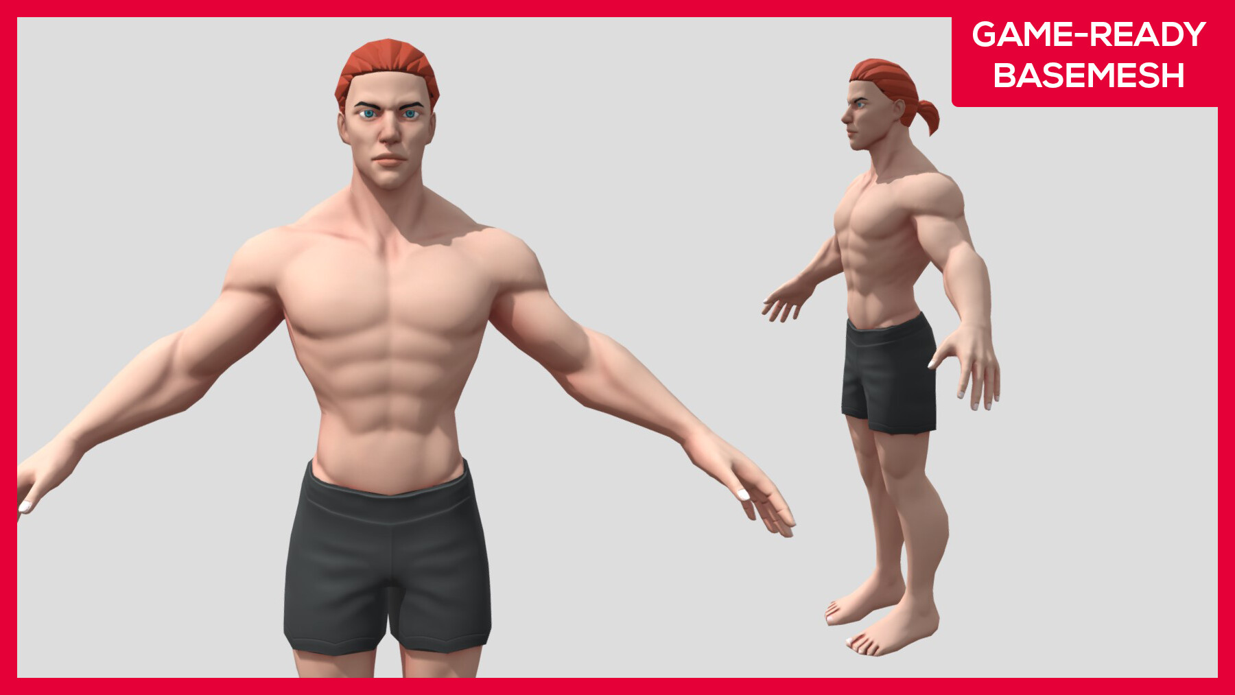 Octonove - Jaime - Stylized Male Character - Basemesh Game-ready Octonove - Jaime - Stylized Male Character - Basemesh Game-ready