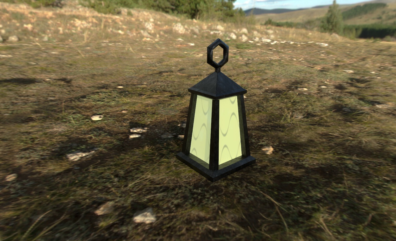 ArtStation - Street lamp cartoon style lowpoly for games | Game Assets