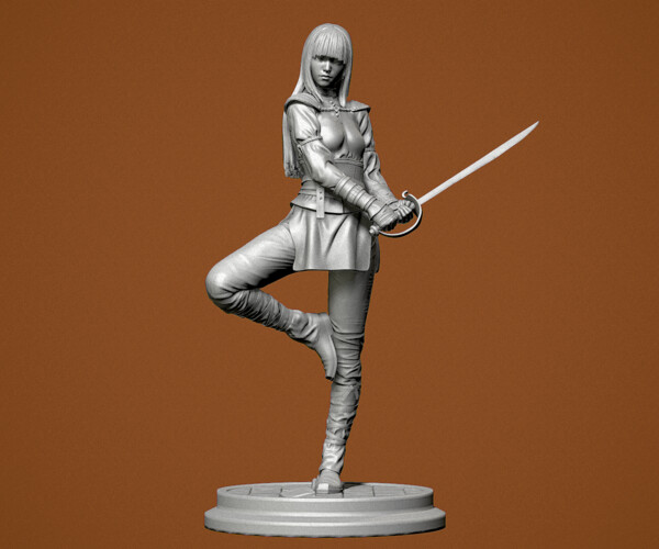 ArtStation - Girl with a sword | Resources