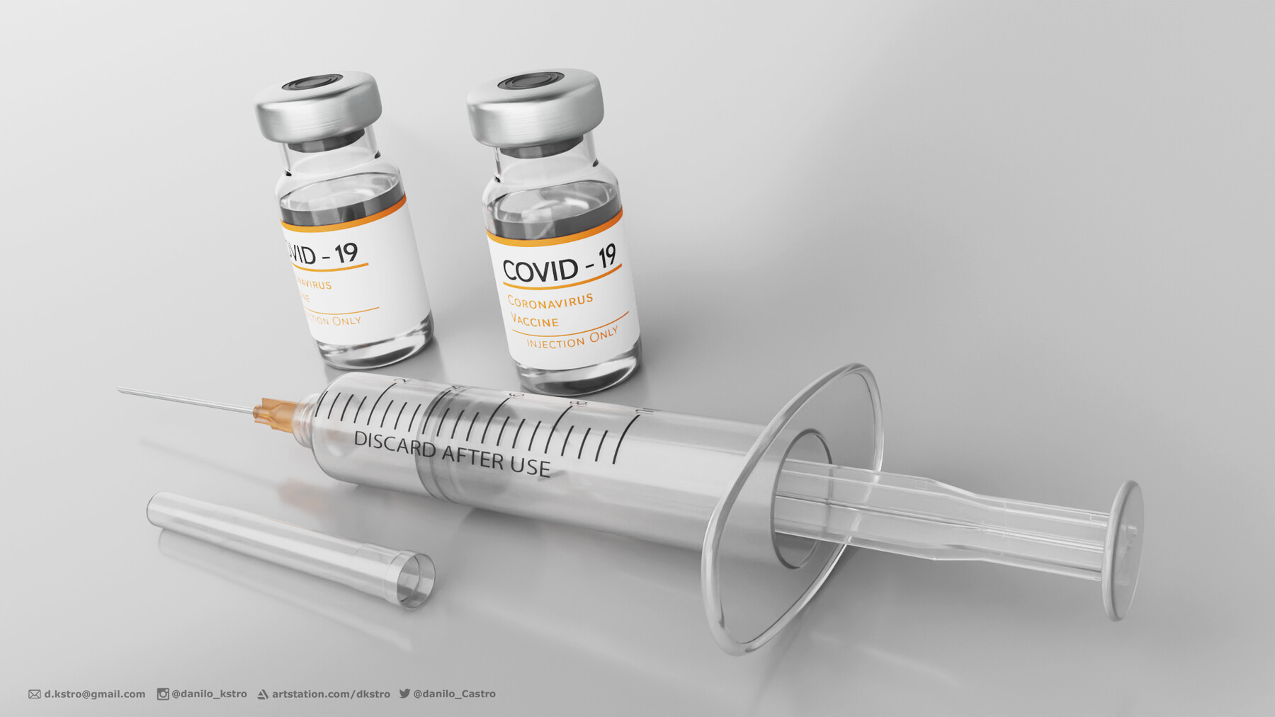 ArtStation - Syringe and Ampoule | 3D model | 2k Textures | Resources