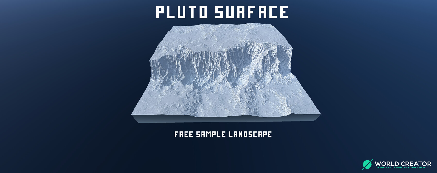 ArtStation - Free sample landscape. 134340 Pluto Surface. | Resources