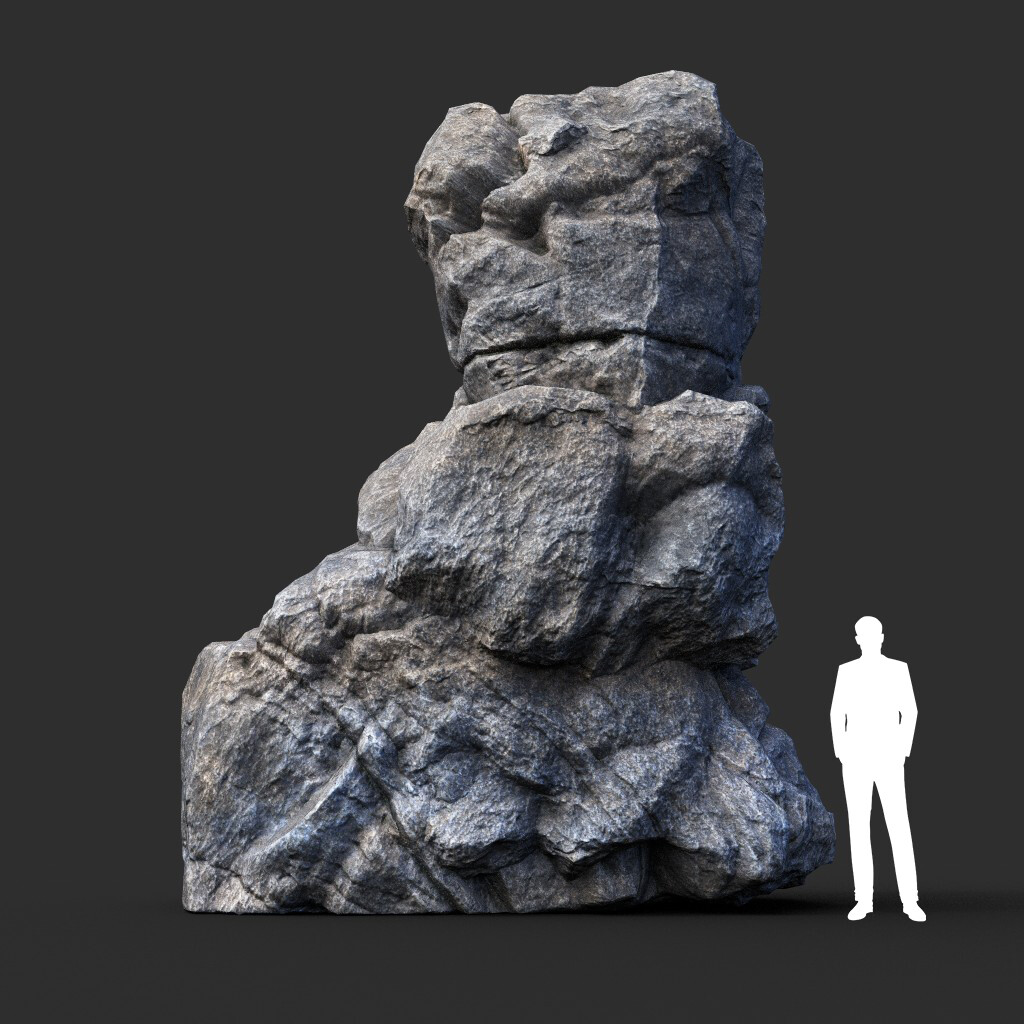 ArtStation - Gray Boulder Beach Rock Collection 210110 | Resources