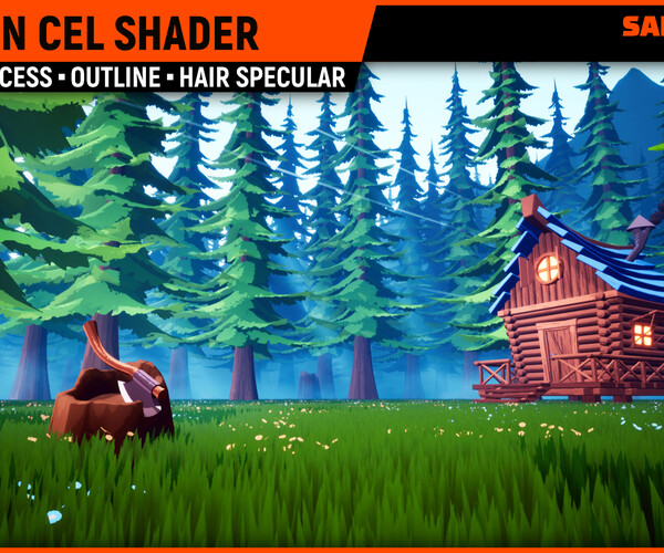 Artstation Cartoon Cel Shader Unreal Engine 5 Game Assets