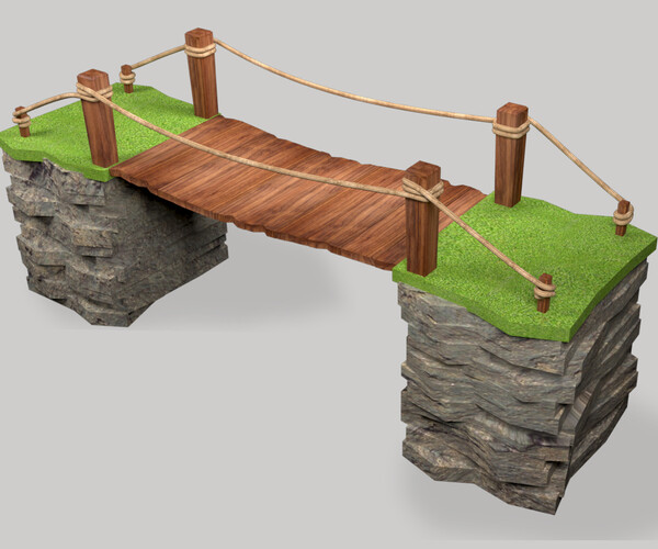 ArtStation - Bridge 3d model & 3dprint | Game Assets
