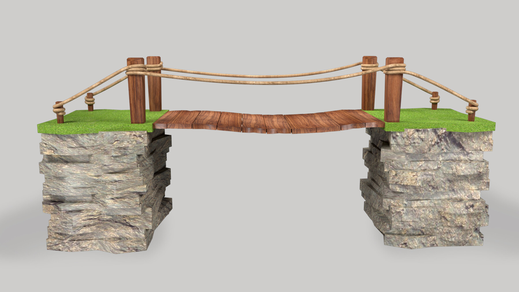 ArtStation - Bridge 3d model & 3dprint | Game Assets