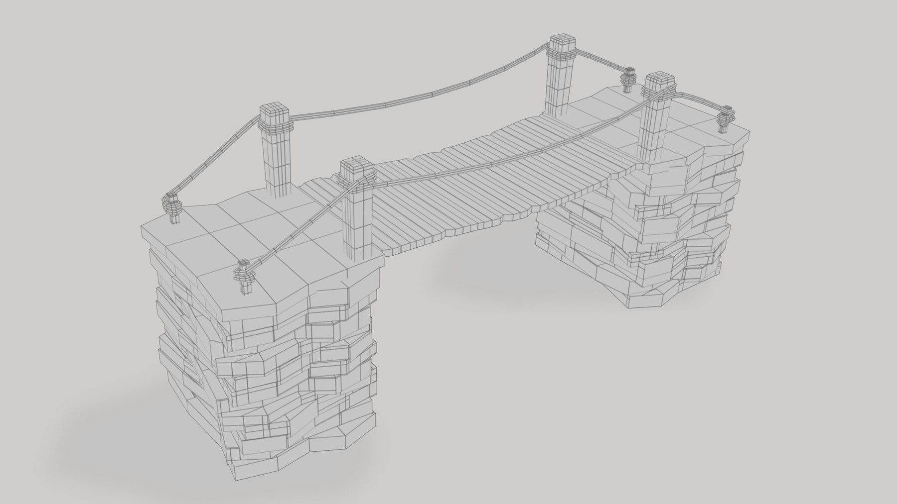 ArtStation - Bridge 3d model & 3dprint | Game Assets