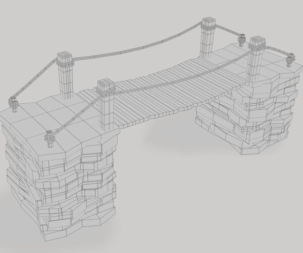 ArtStation - Bridge 3d model & 3dprint | Game Assets