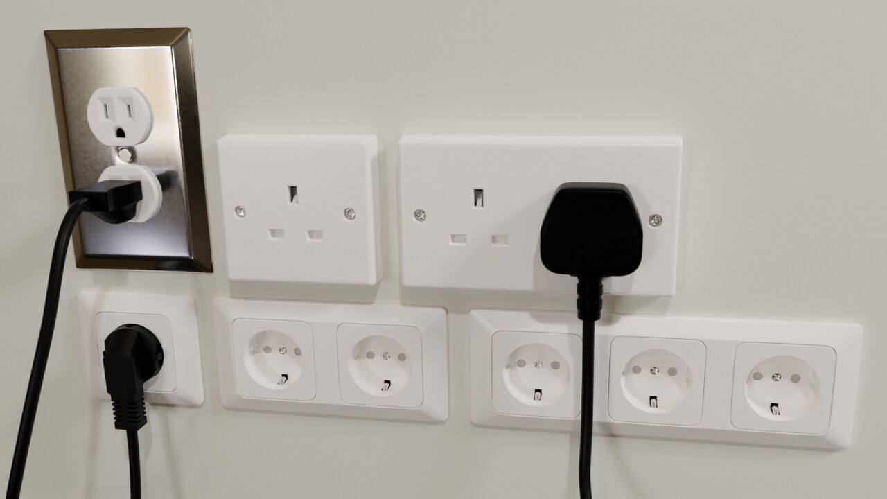 ArtStation - Plugs and Sockets/Outlets - Euro, UK and US | Resources