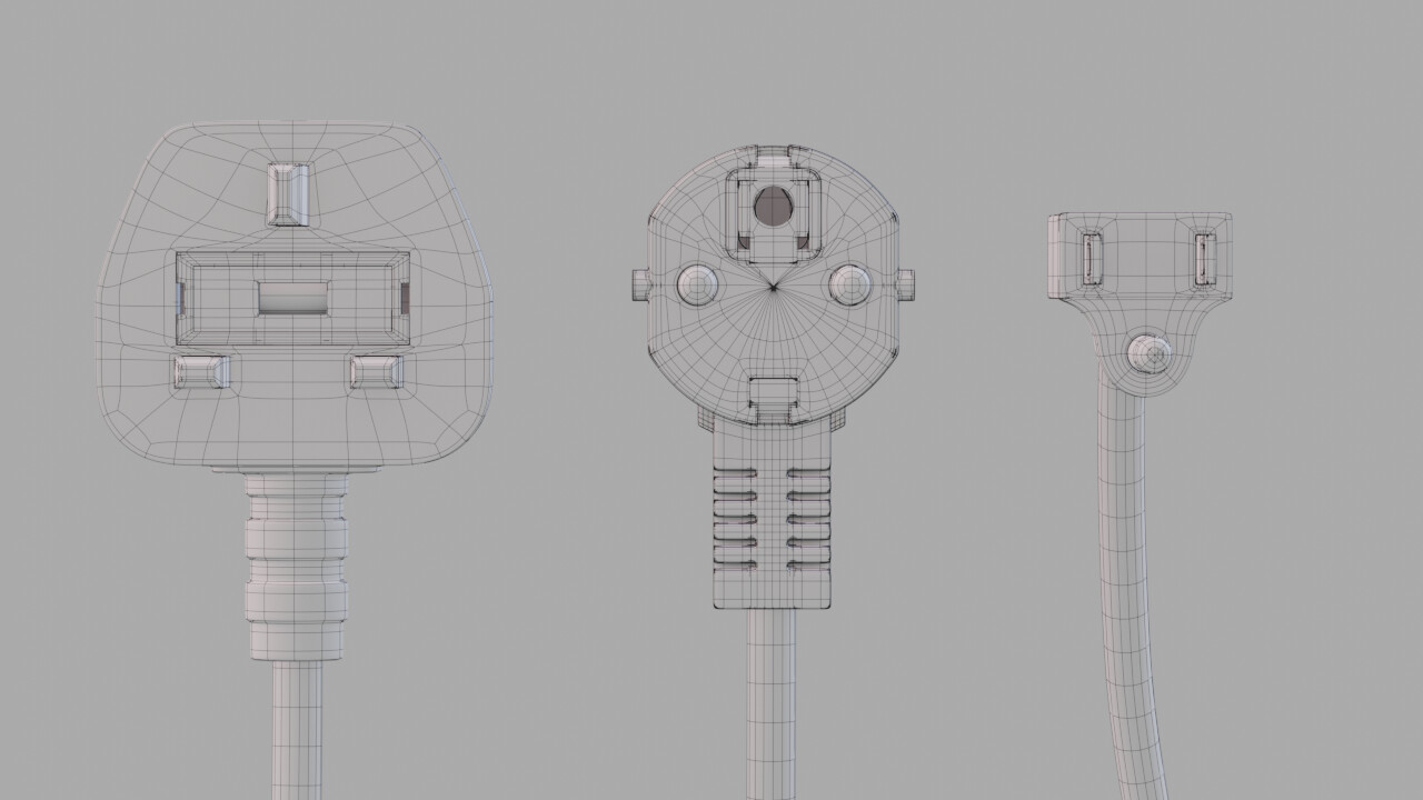 ArtStation - Plugs and Sockets/Outlets - Euro, UK and US | Resources