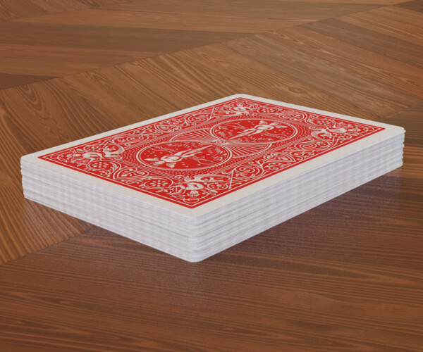ArtStation - Poker Deck - Cards- Bicycle Playing Cards - Low Poly Low ...