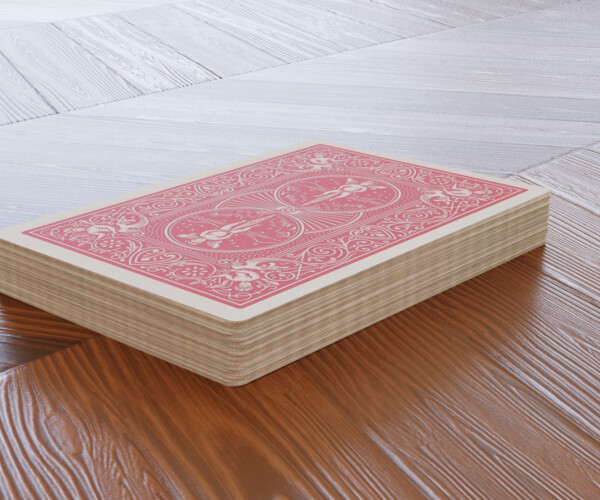 ArtStation - Poker Deck - Cards- Bicycle Playing Cards - Low Poly Low ...