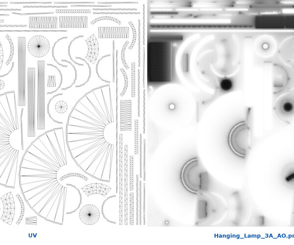 ArtStation - Hanging Lamp 3A | Game Assets