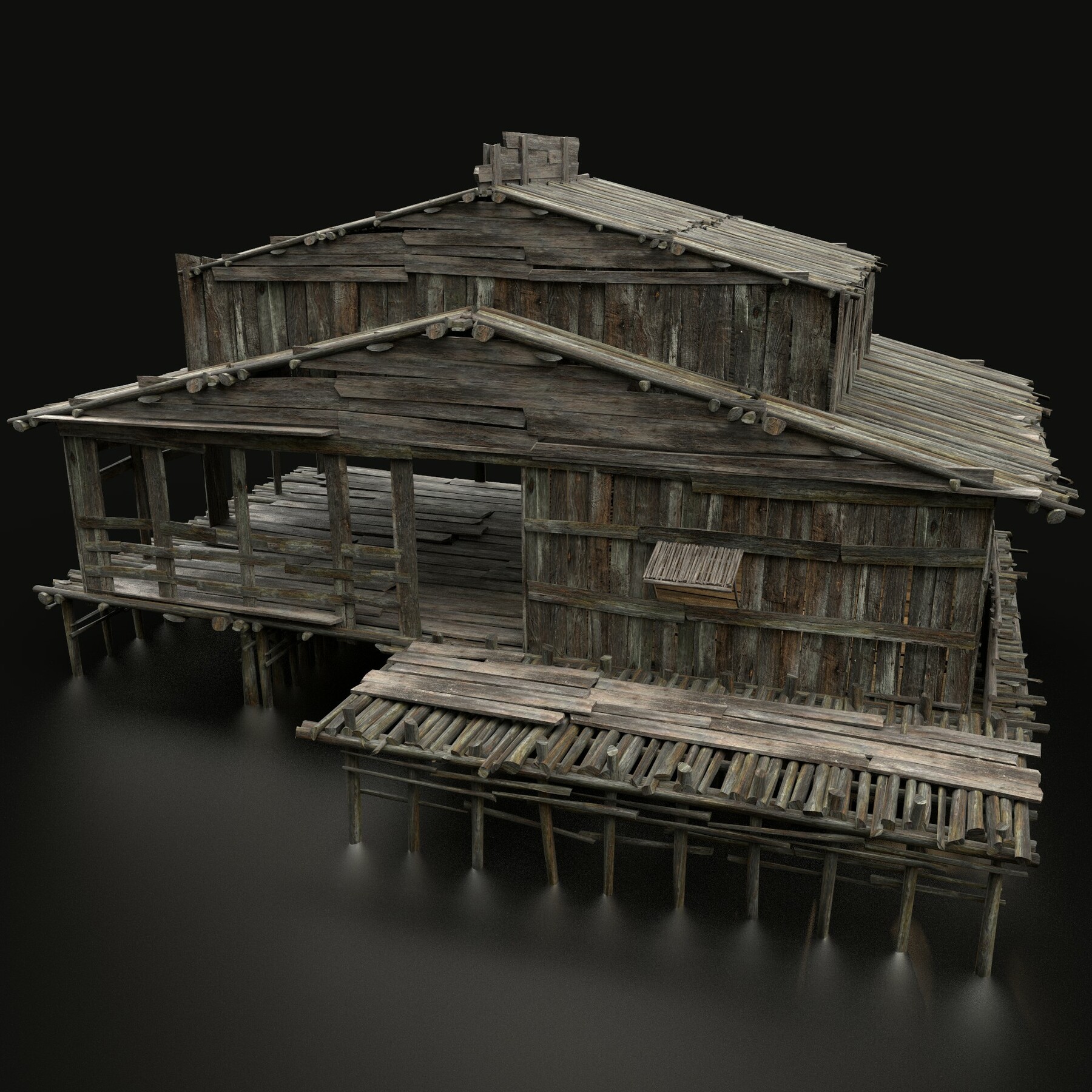 ArtStation - AAA SWAMP WETLAND FANTASY MEDIEVAL WOODEN HOUSE HUT TAVERN ...