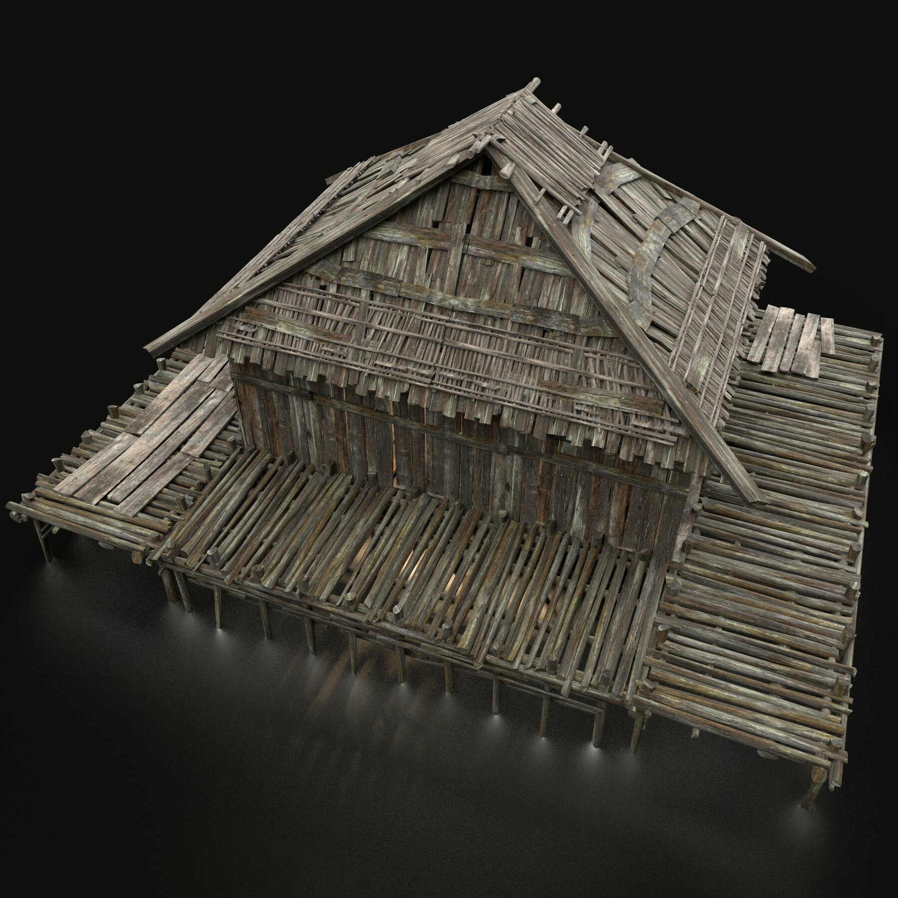 ArtStation - SWAMP HOUSE COLLECTION WETLAND HUTS PACK FANTASY | Game Assets