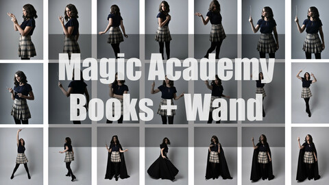 ArtStation - x120 Magic Academy - Pose Reference Pack | Resources