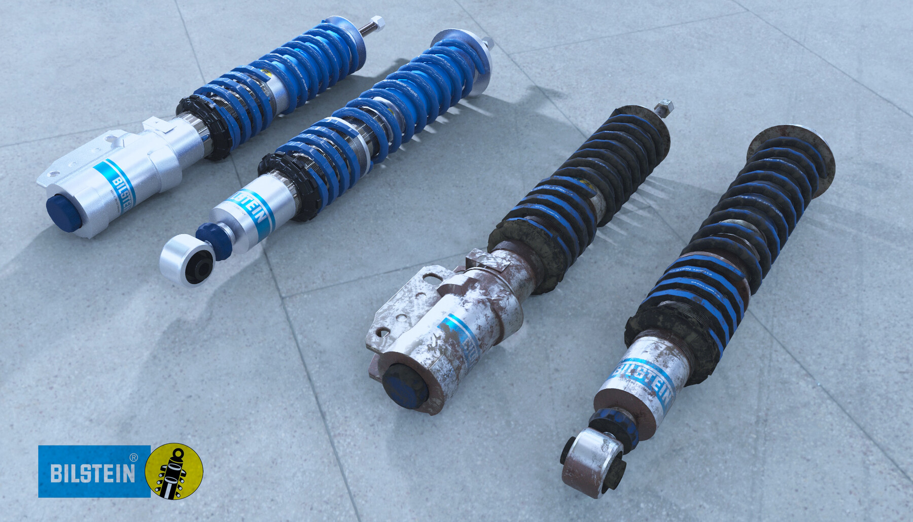 ArtStation - B16 Bilstein Shock Absorbers | Game Assets