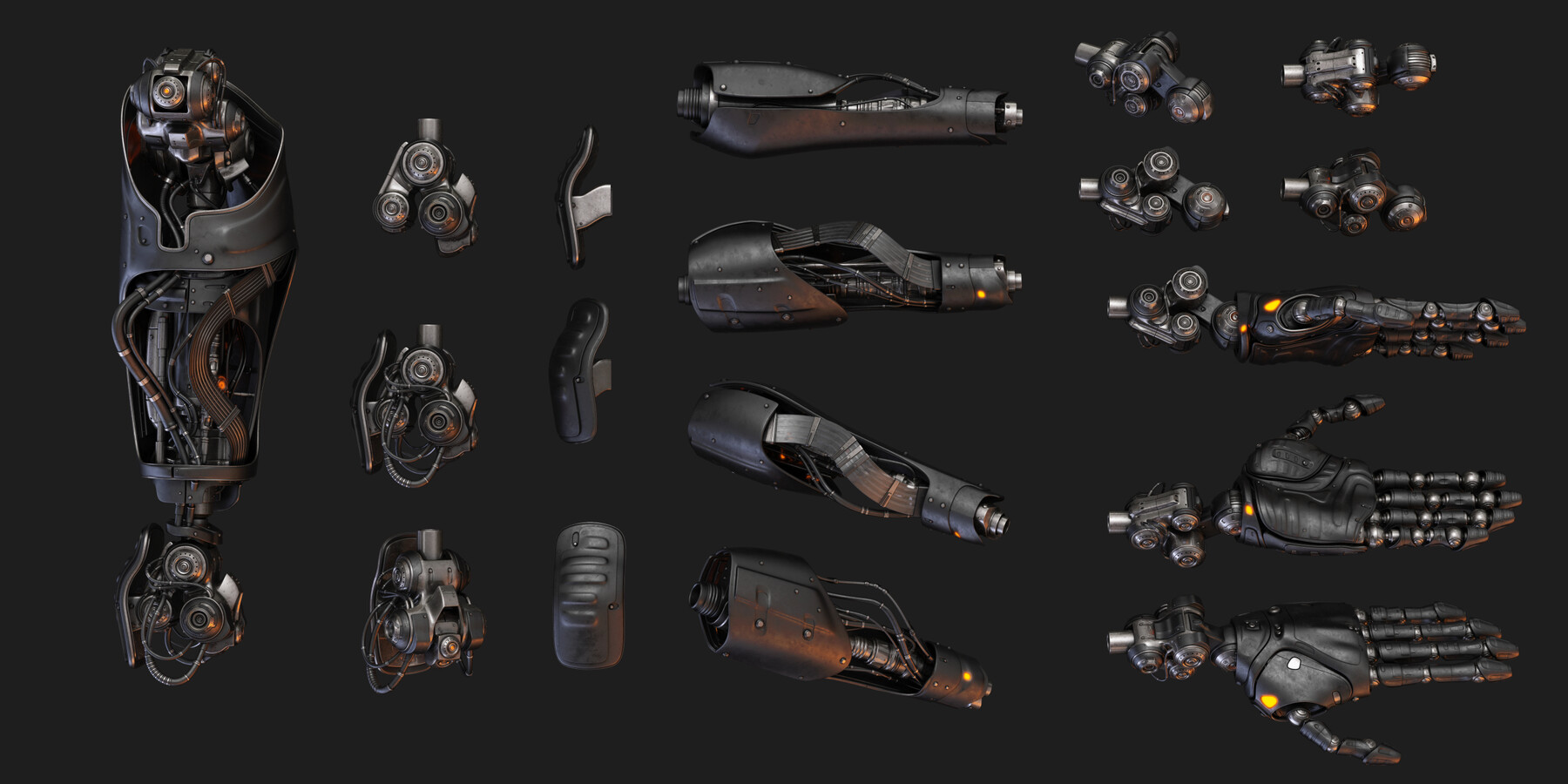 ArtStation - Sci-fi cyber limb images set volume I | Resources