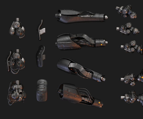 ArtStation - Sci-fi cyber limb images set volume I | Resources