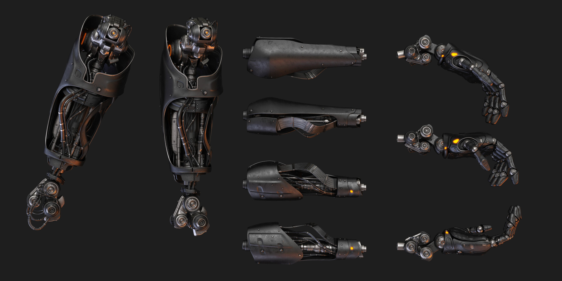 ArtStation - Sci-fi cyber limb images set volume I | Resources