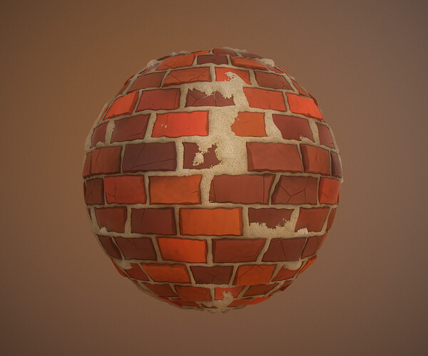 ArtStation - Brick Material - Substance Designer | Game Assets