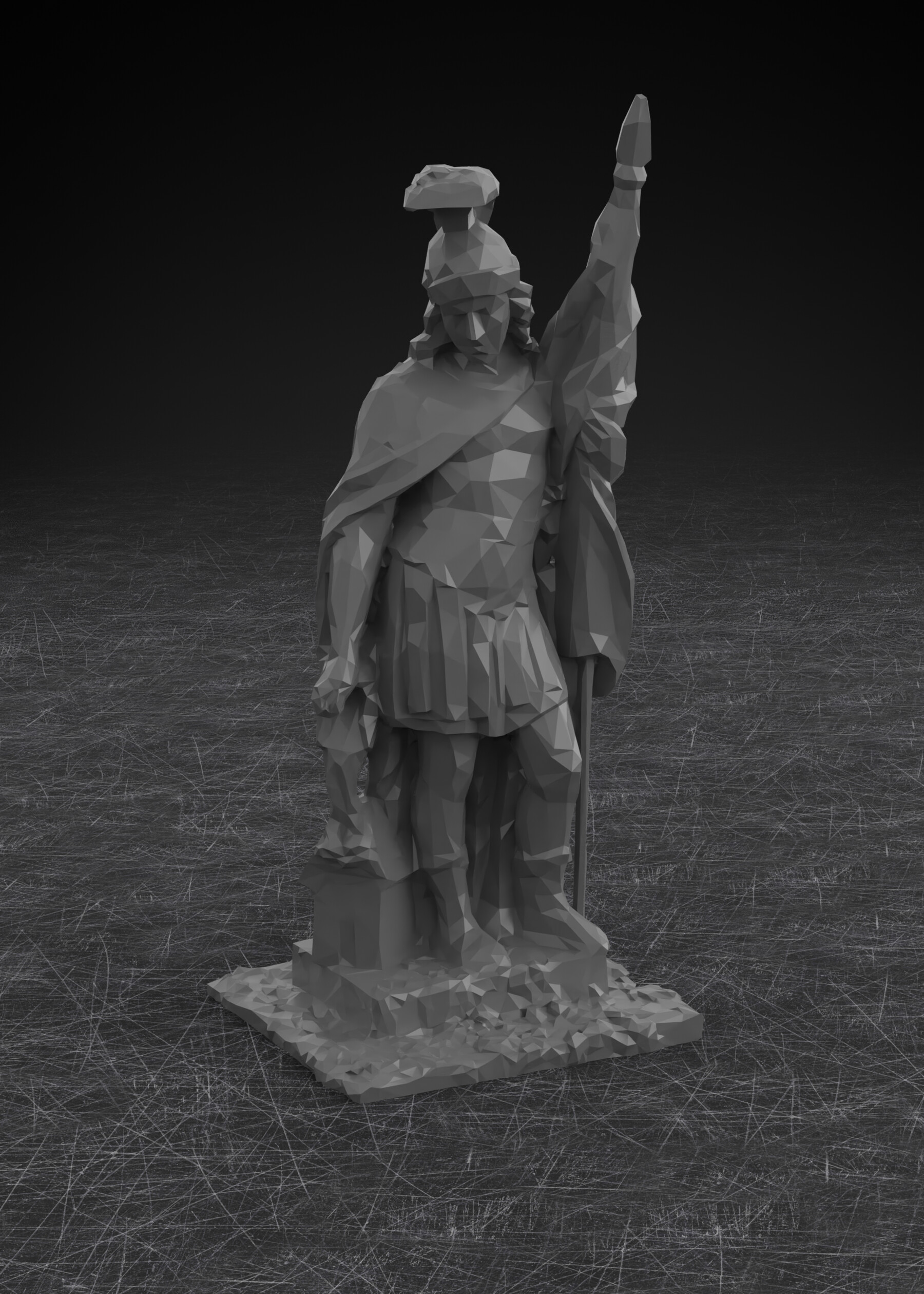 ArtStation - Low Poly Kpack for Kitops - Statues Vol.2 - Angels ...